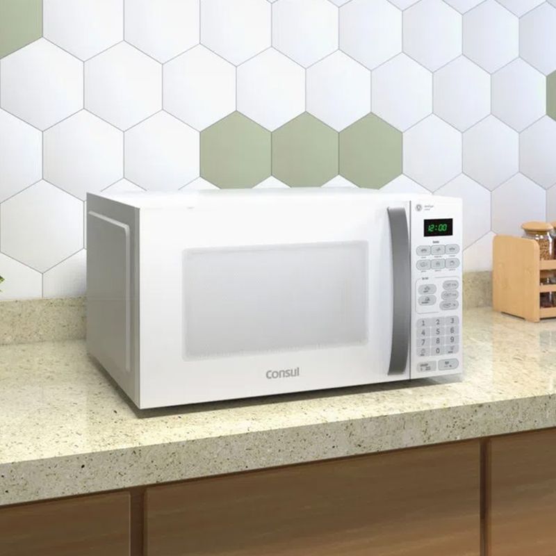 Microondas Consul 20 Litros Bancada Display Digital 10 Potências Menu ...
